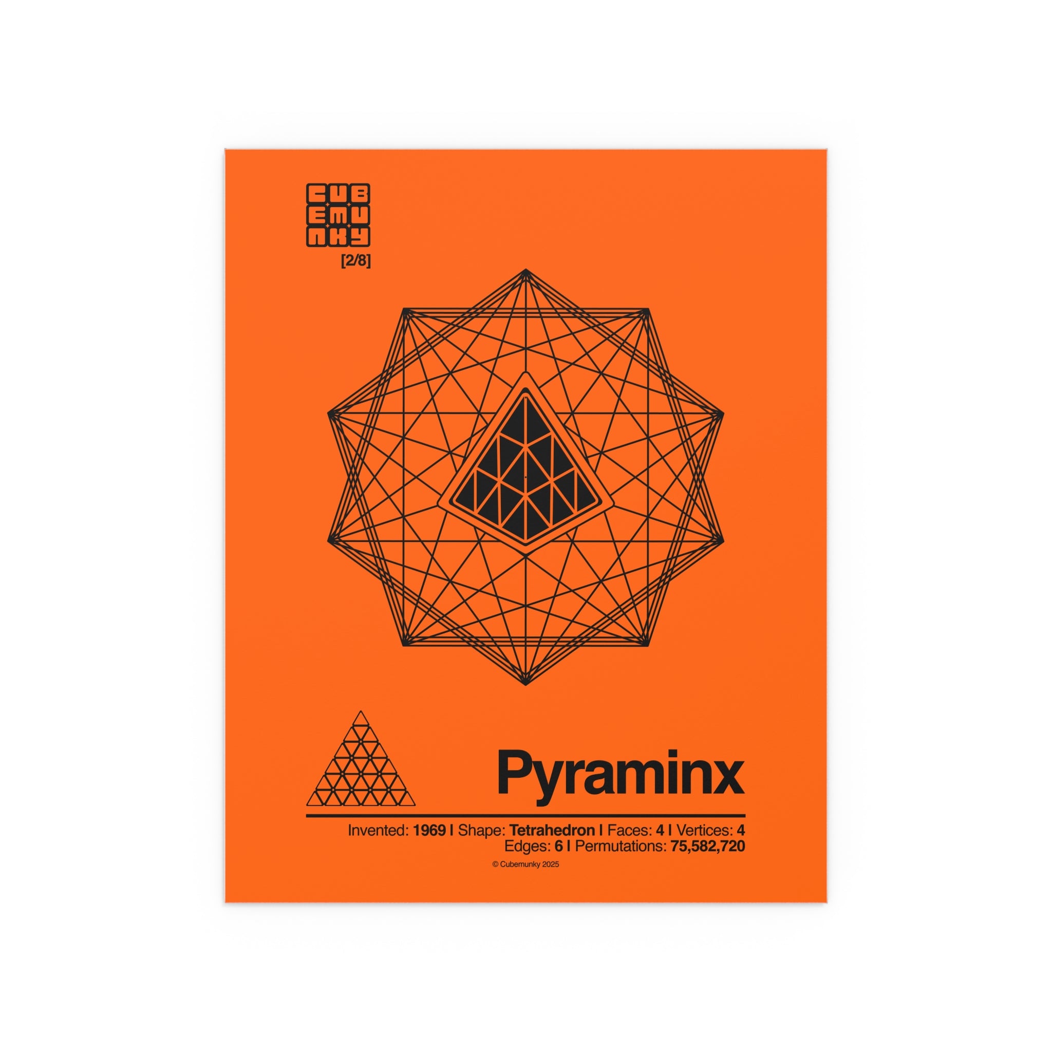 GEO [WAVE I] Pyraminx Cubing Poster – CUBEMUNKY.CO.UK