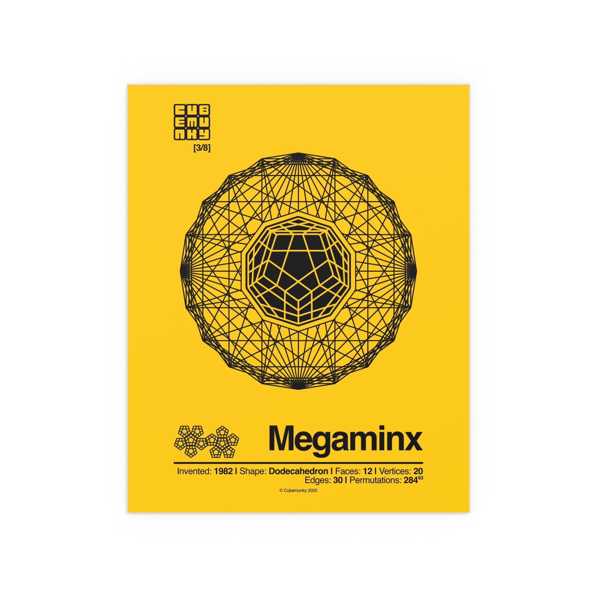 GEO [WAVE I] Megaminx Cubing Poster – CUBEMUNKY.CO.UK
